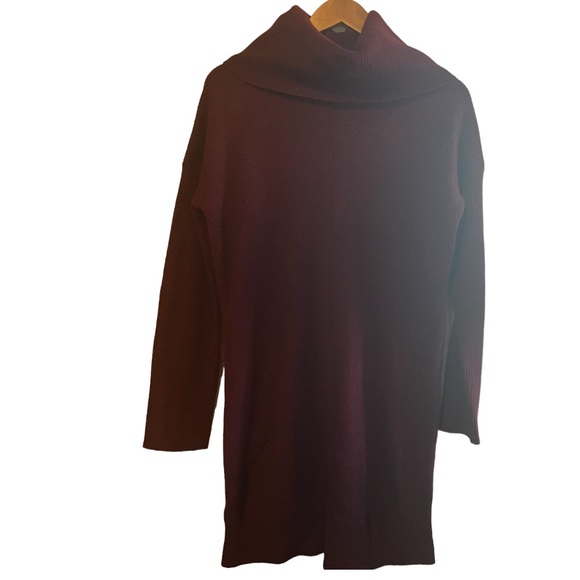 Lulus | Dresses | Lulus Red Warm Knit Oversized Cowl Neck Sweater Midi ...